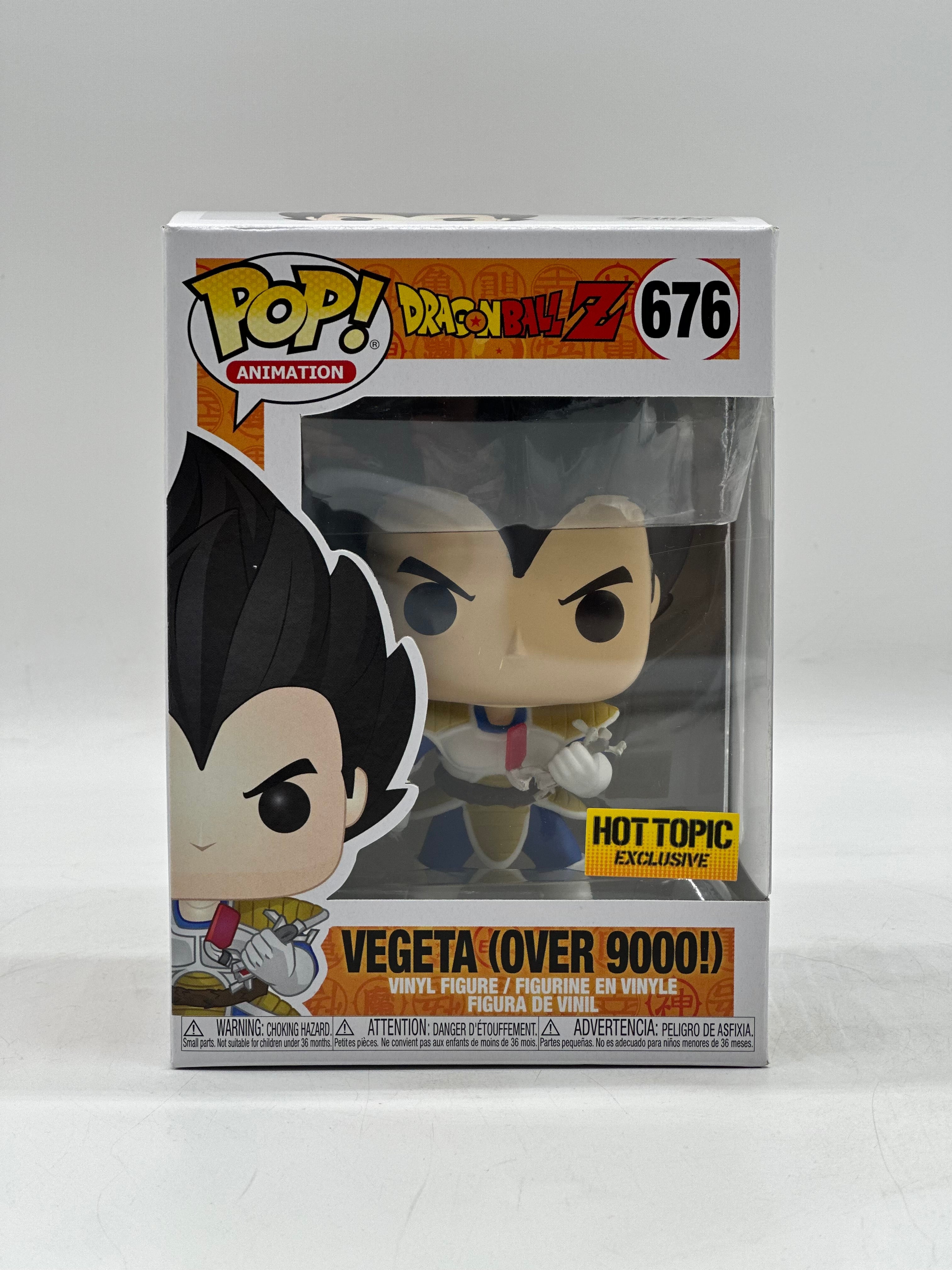 Pop! Animation Dragon Ball Z 676 Vegeta (Over 9000!) HotTopic Exclusiv ...